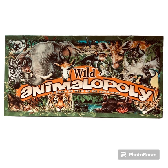 Games | Wild Animalopoly Animal Zoo Monopoly Board Game Complete ...